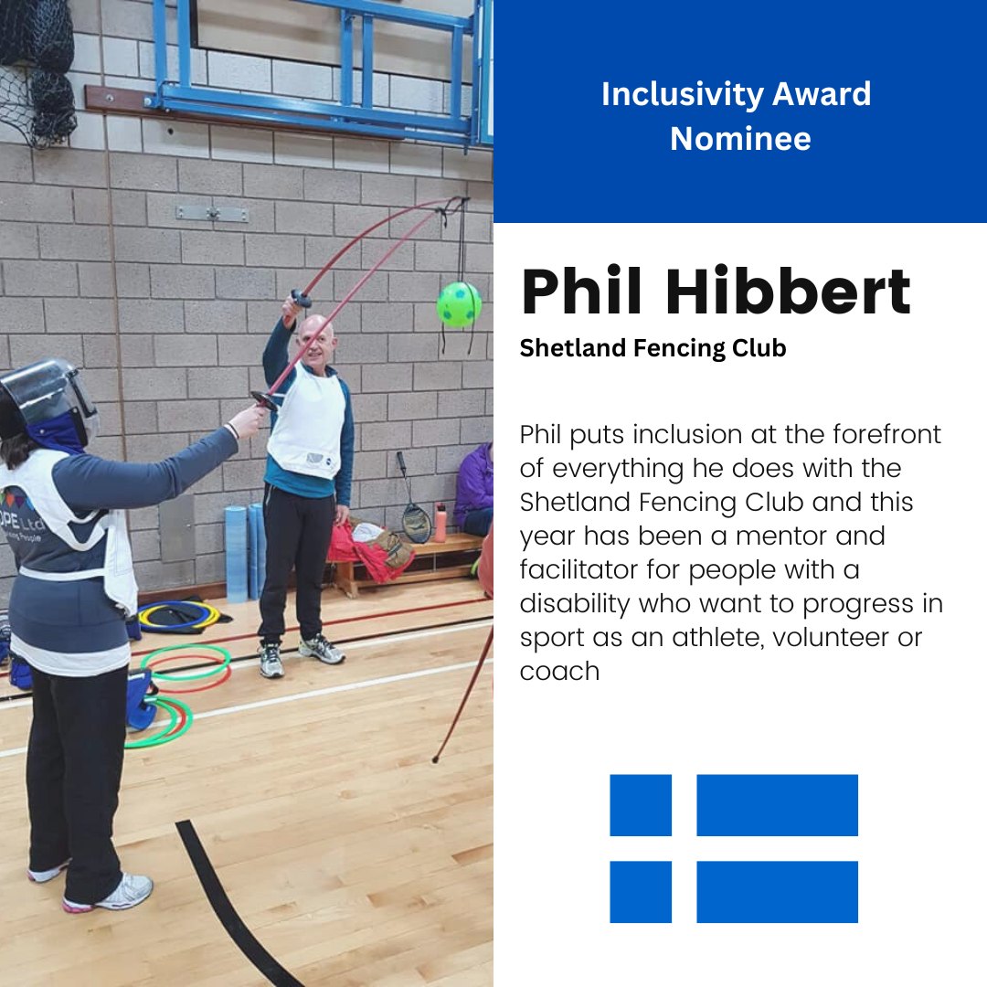 Phil wins the Inclusivity Award at the Shetland Sports Award 2023 ...