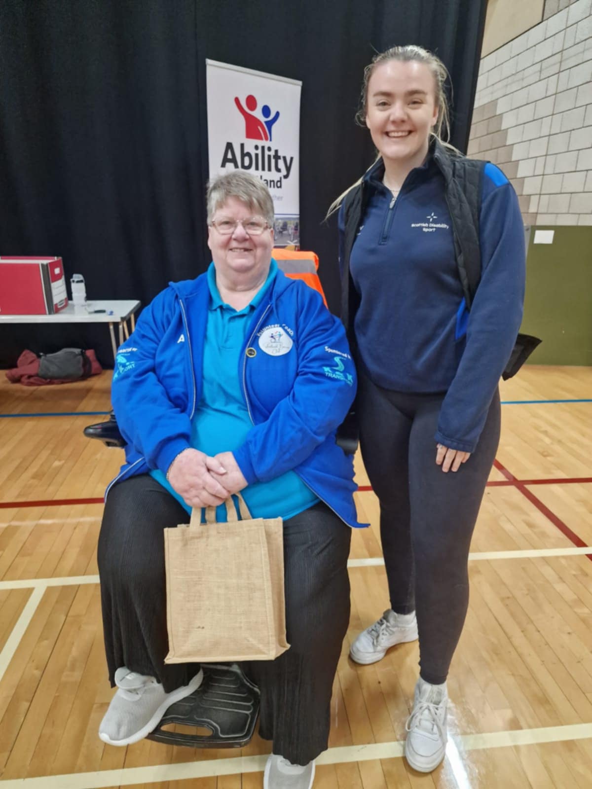 Avril Awarded Eric Liddell Pin Badge! | Ability Shetland