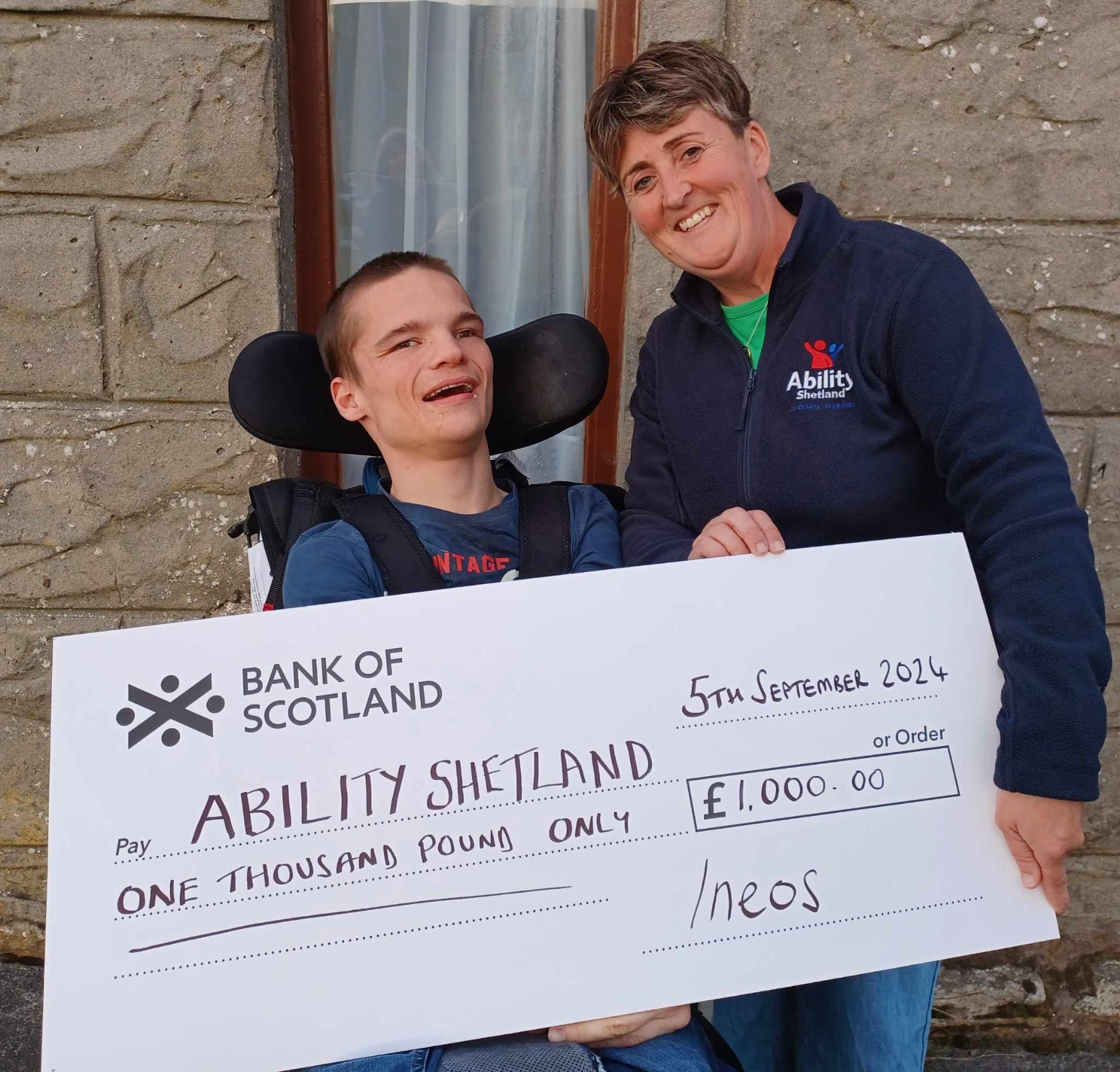 £1000 Raised for Ability Shetland | Ability Shetland